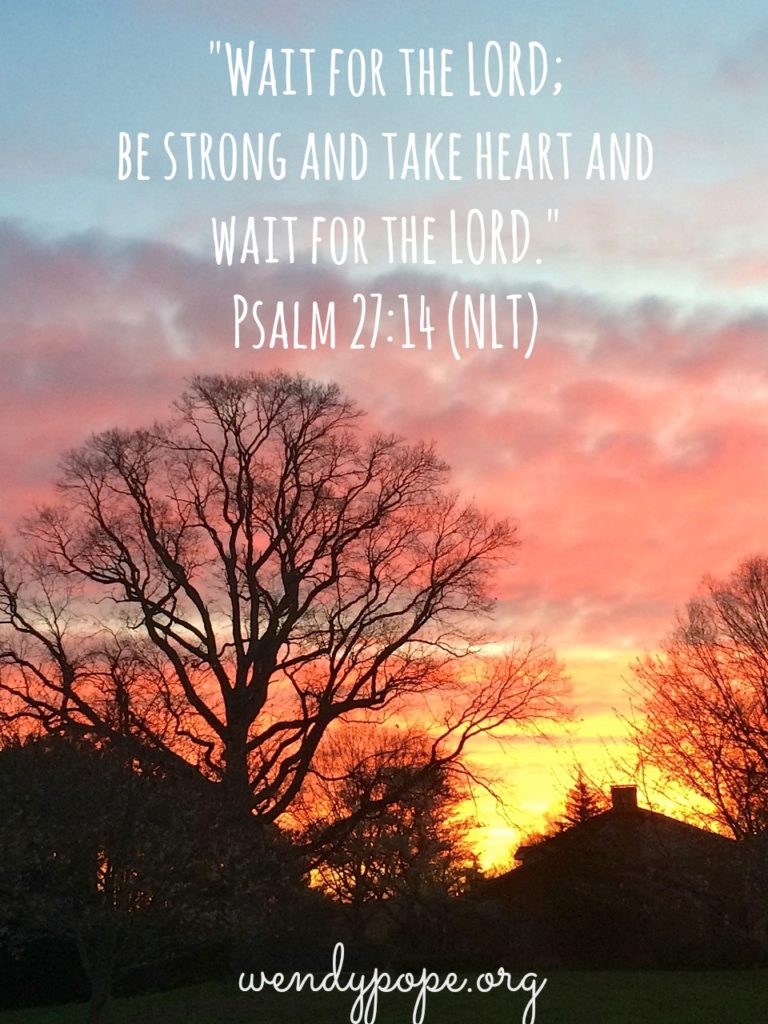 There is Purpose in the Wait · Wendy Pope