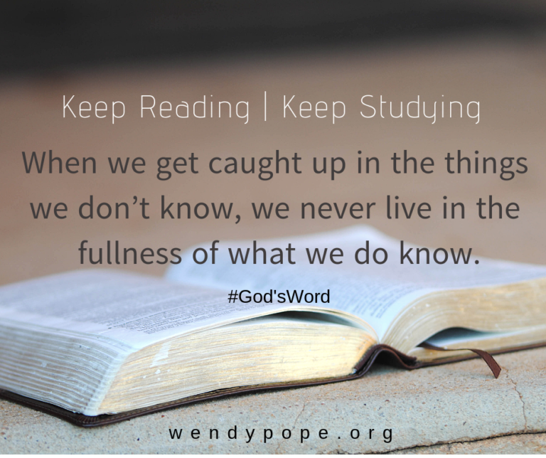 Keep Reading - Keep Studying · Wendy Pope